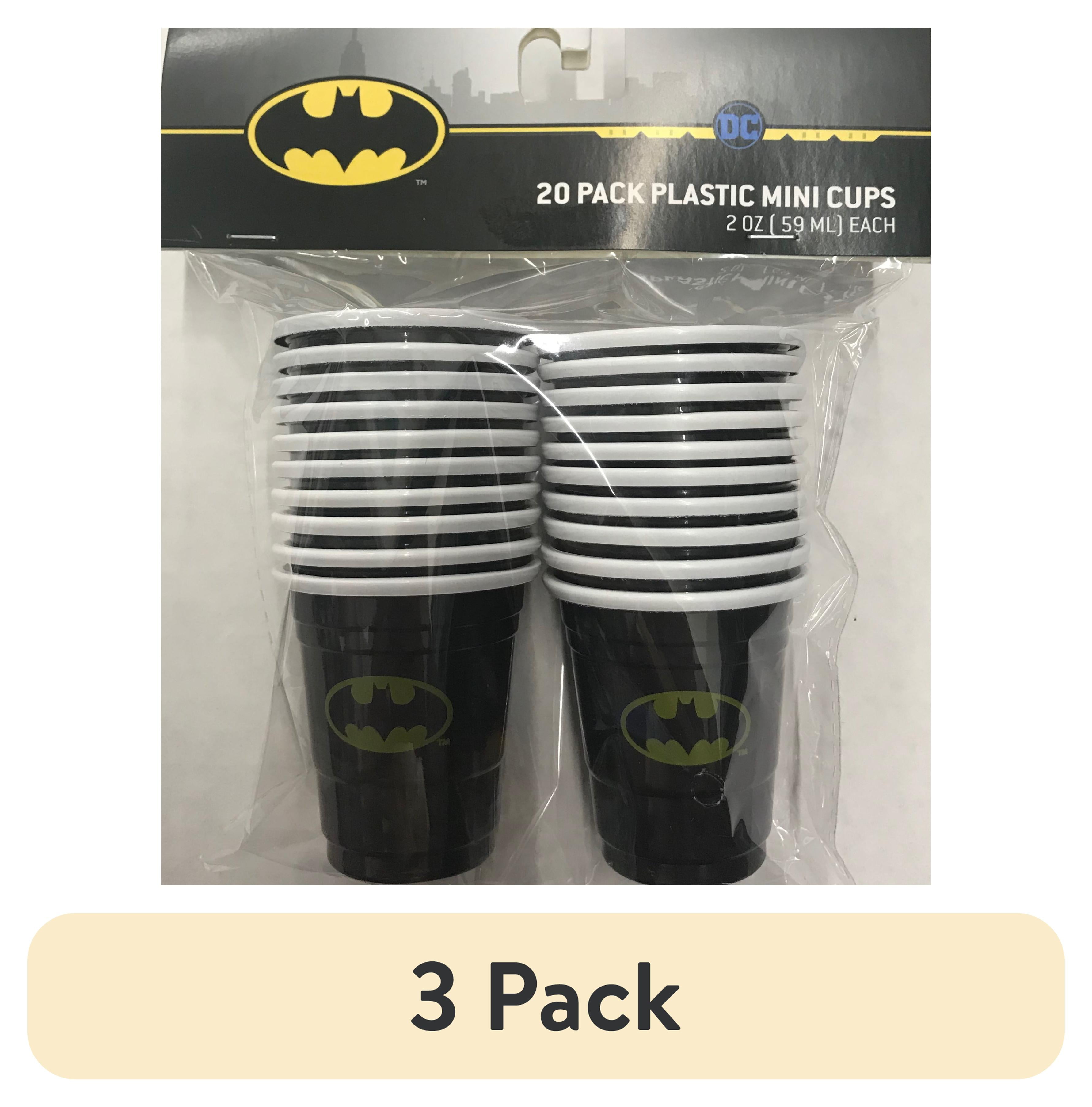 (3 pack) Batman - Dc Comics Batman 2oz Mini Disp Party Cup 20pk ...