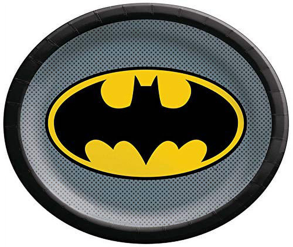Batman Design Oval Paper Plates-8pc - Walmart.com