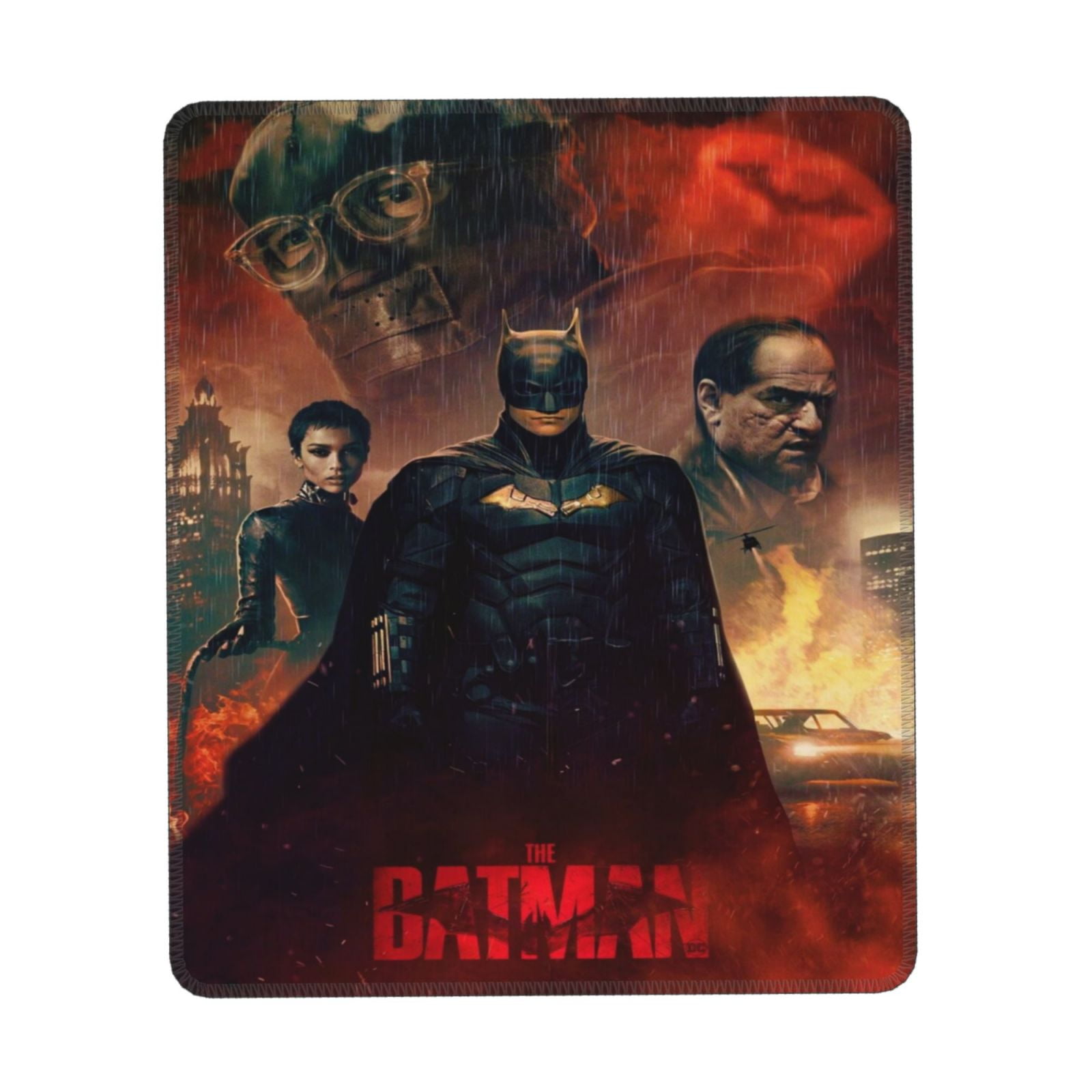 Batman Desk Mat, Gaming Mouse Pad Mat with Non-Slip Base Stitched Edges ...