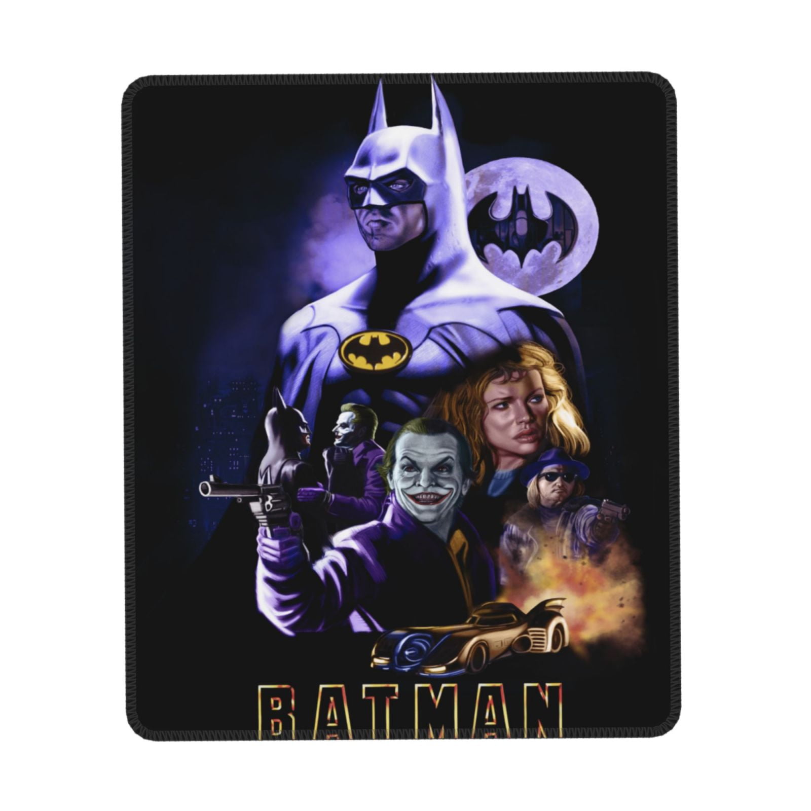 Batman Desk Mat, Gaming Mouse Pad Mat with Non-Slip Base Stitched Edges ...