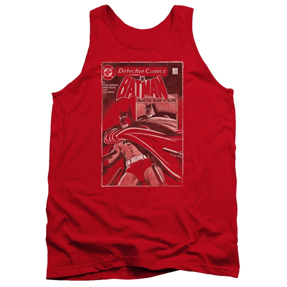 Batman Doa Cover Adult Tank Top Red - Walmart.com