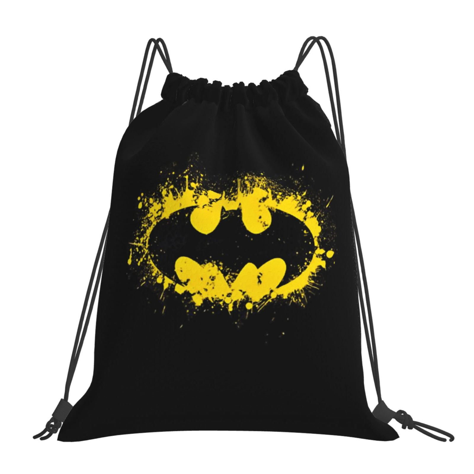 Batman Drawstring Backpack Sports Gym Bag Water Resistant String Bag ...