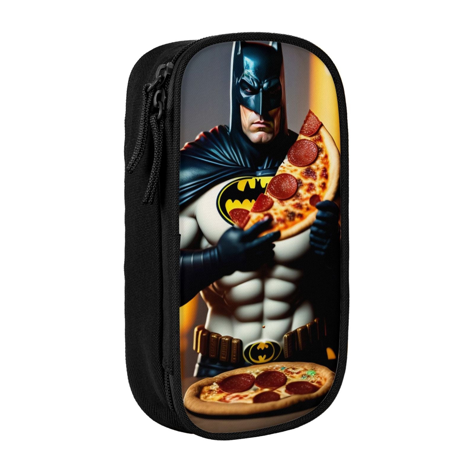 Batman Eating Pizza With Pineapple Pencil Case,Pencil Pouch,Big Pencil ...