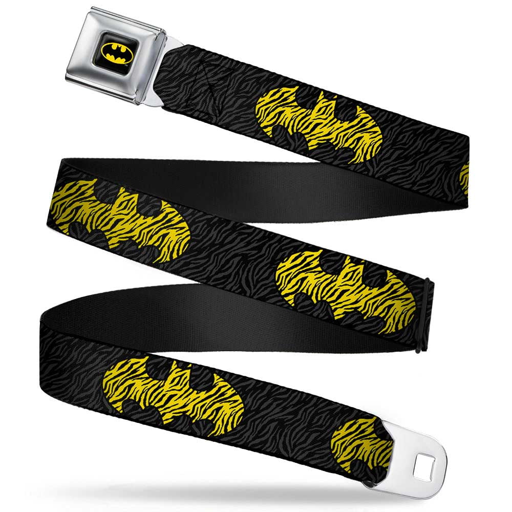 Batman Fcg Black Yellow 1.0" Chrome Zebra Bat Signal Black Gray Yellow ...