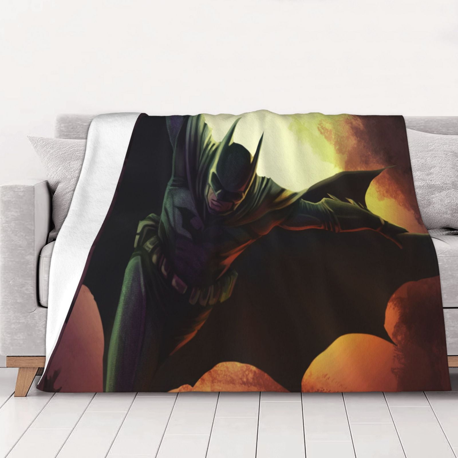 Batman Flannel Blanket - Comic-Inspired, Multi-Size, Ideal For Sofas And Beds, The Perfect ...