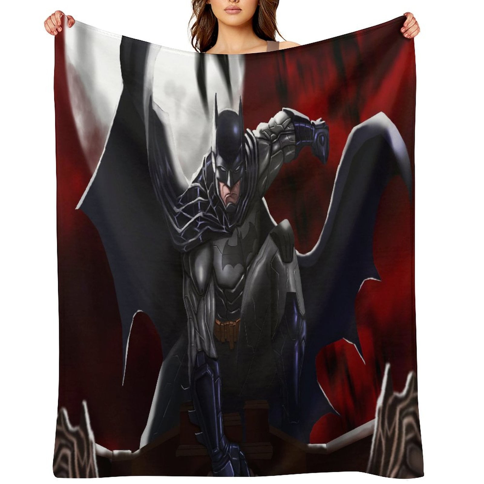 Batman Fleece Blanket Super Soft Cozy Warm Flannel Fleece Throw Blanket ...