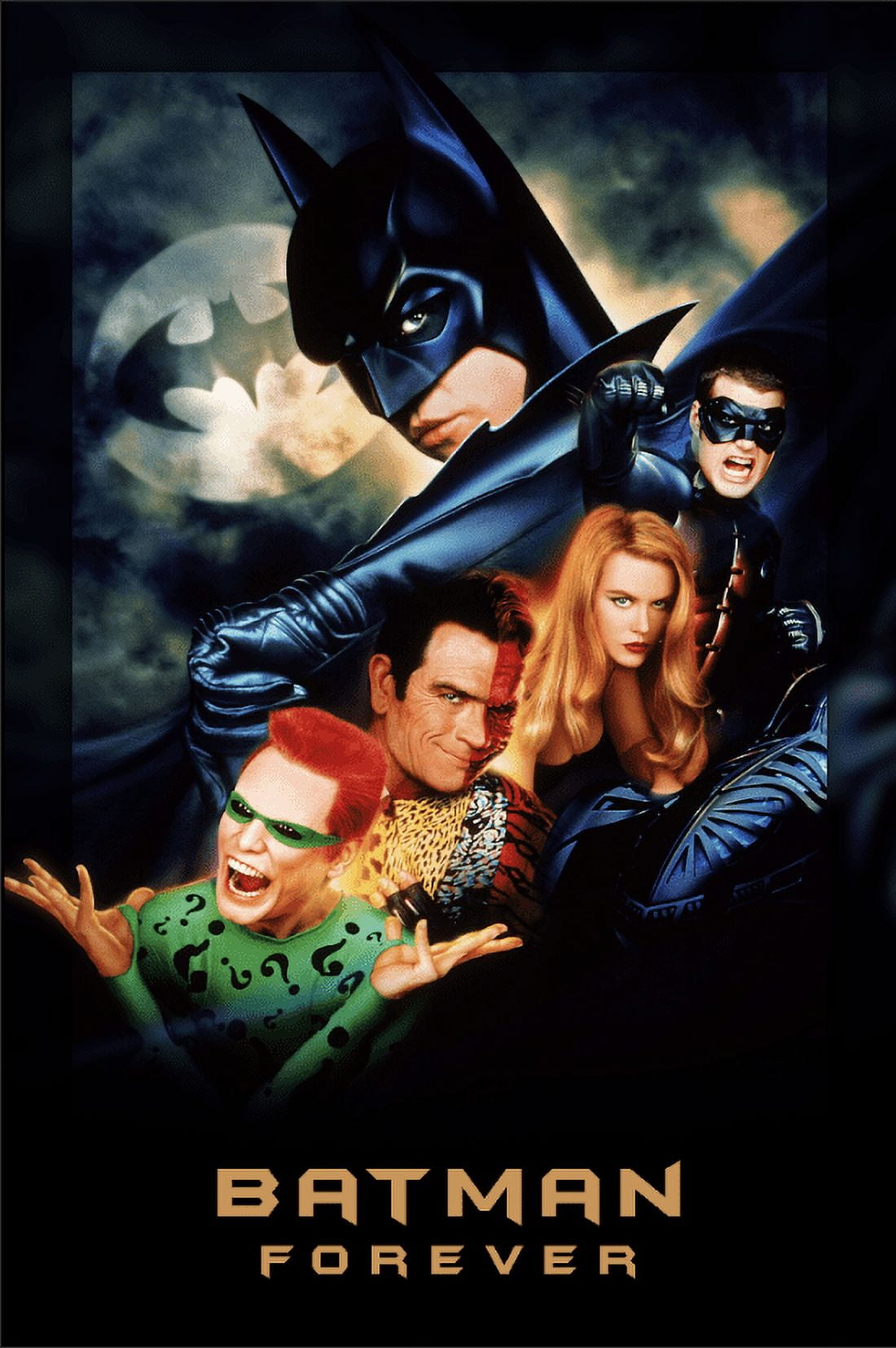 Batman Forever (1995) 24x36 Poster - Val Kilmer, Adventure Classic Film ...