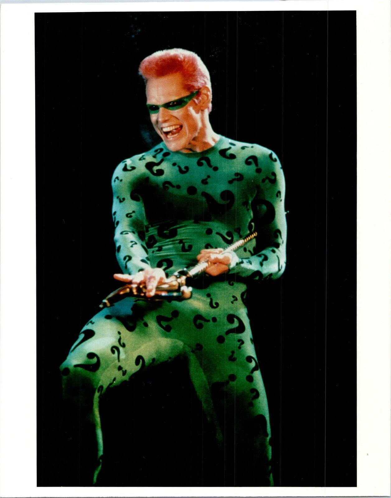 Batman Forever 1995 Jim Carrey in classic stance as Riddler 8x10 inch ...