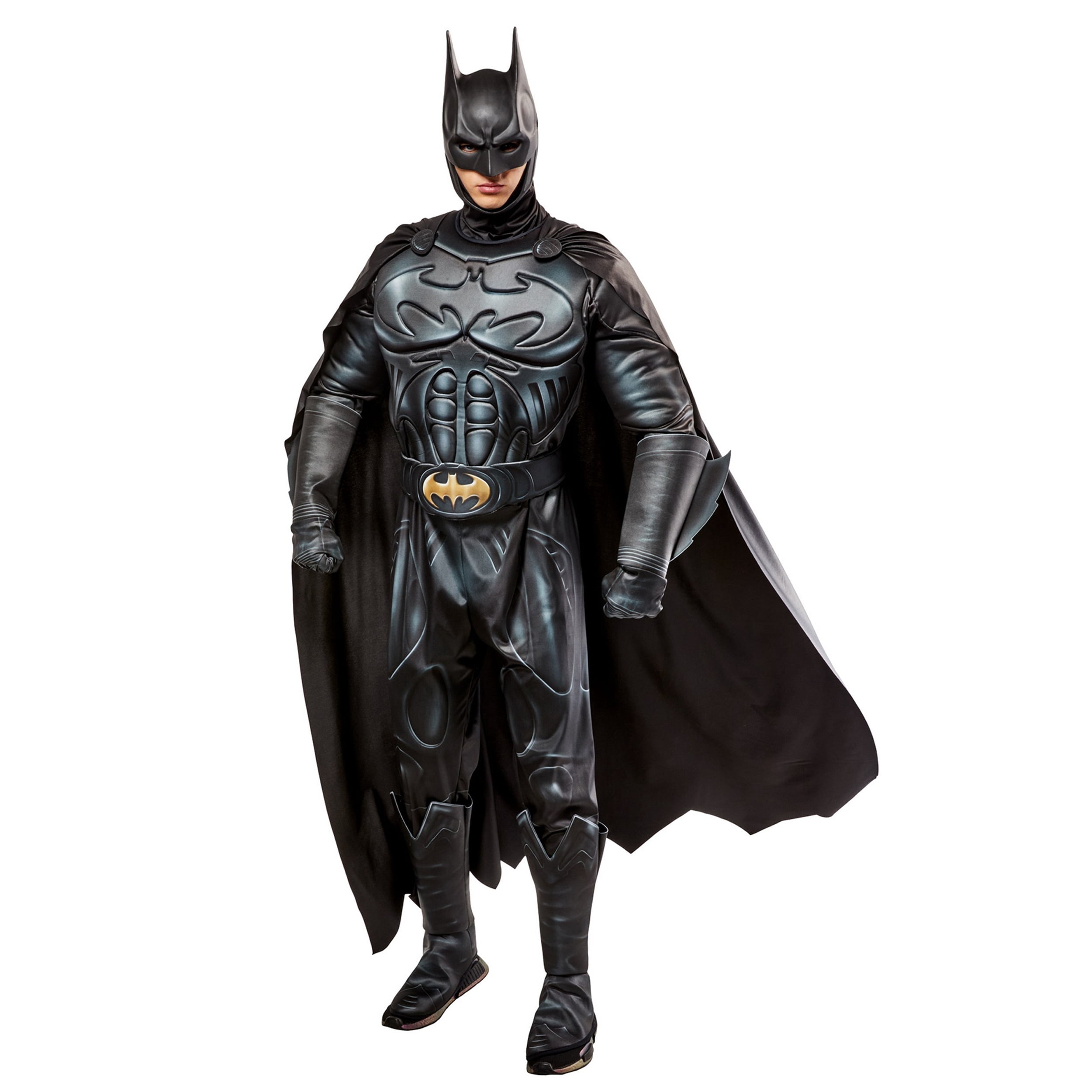 Batman Forever Batman Deluxe Costume for Adults by Rubies, Men's Large ...