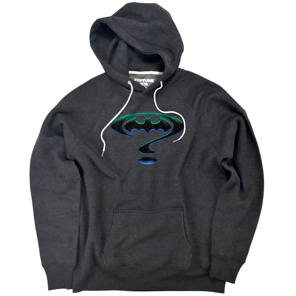 Batman Forever Question Mark Logo Unisex Adult Slim Fit Pull-Over ...