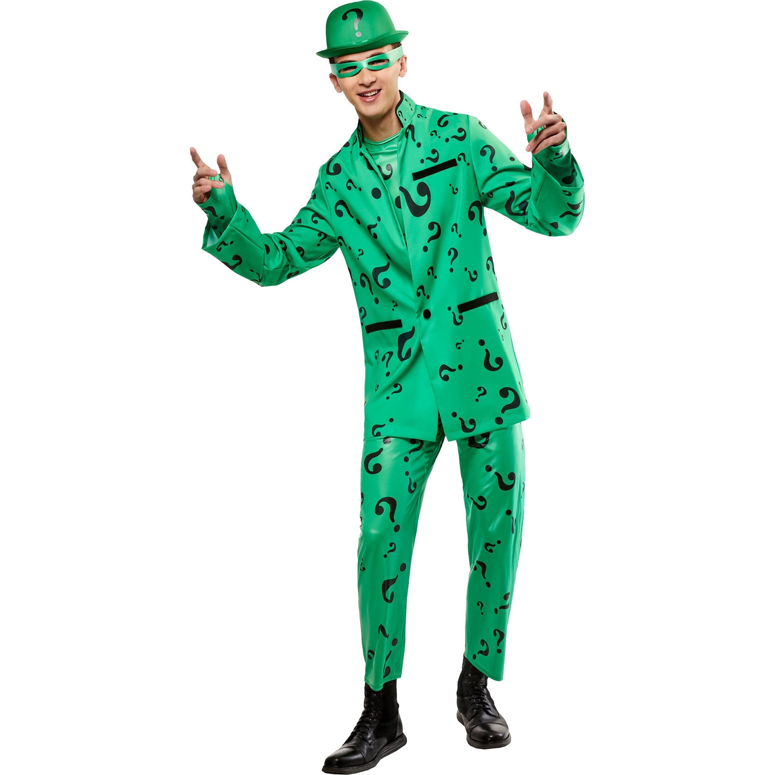 Batman Forever Riddler Deluxe Costume for Adults by Rubies, Men's Large ...