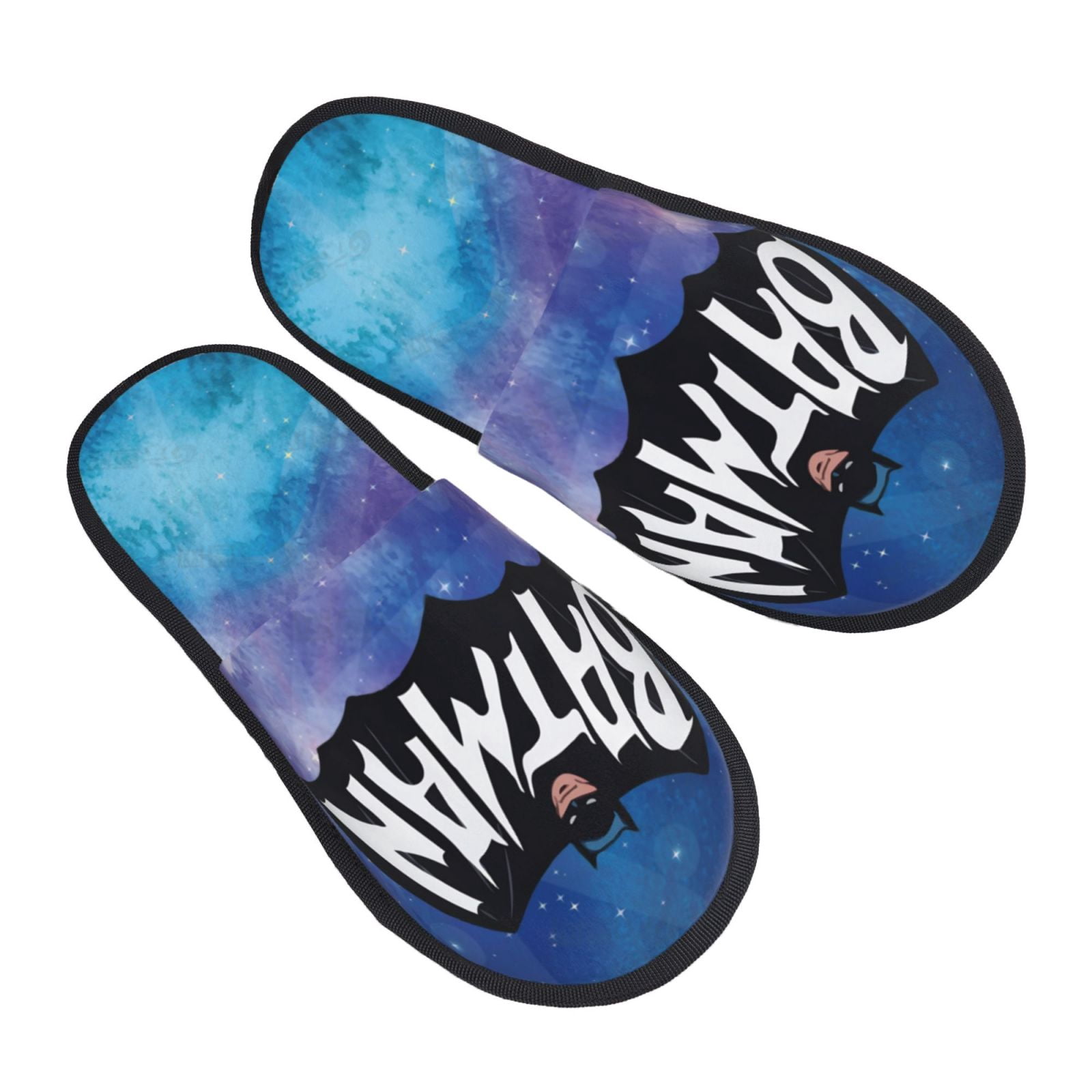 Batman Furry Slippers For Men Women Fuzzy House Slippers Winter Anti ...