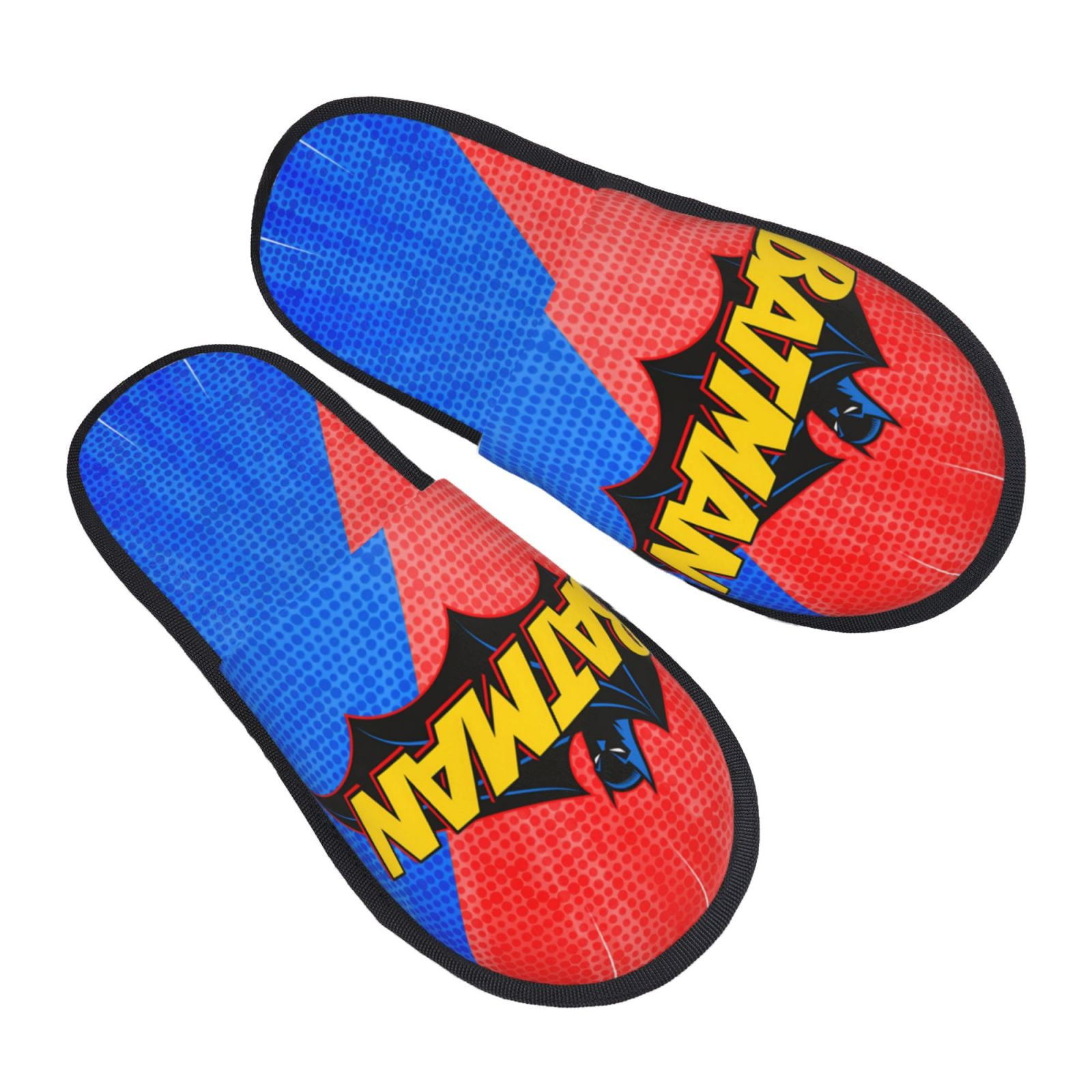 Batman Furry Slippers For Men Women Fuzzy House Slippers Winter Anti ...