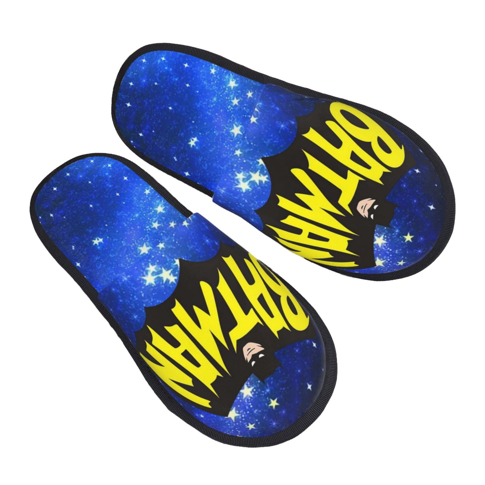 Batman Furry Slippers For Men Women Fuzzy House Slippers Winter Anti ...