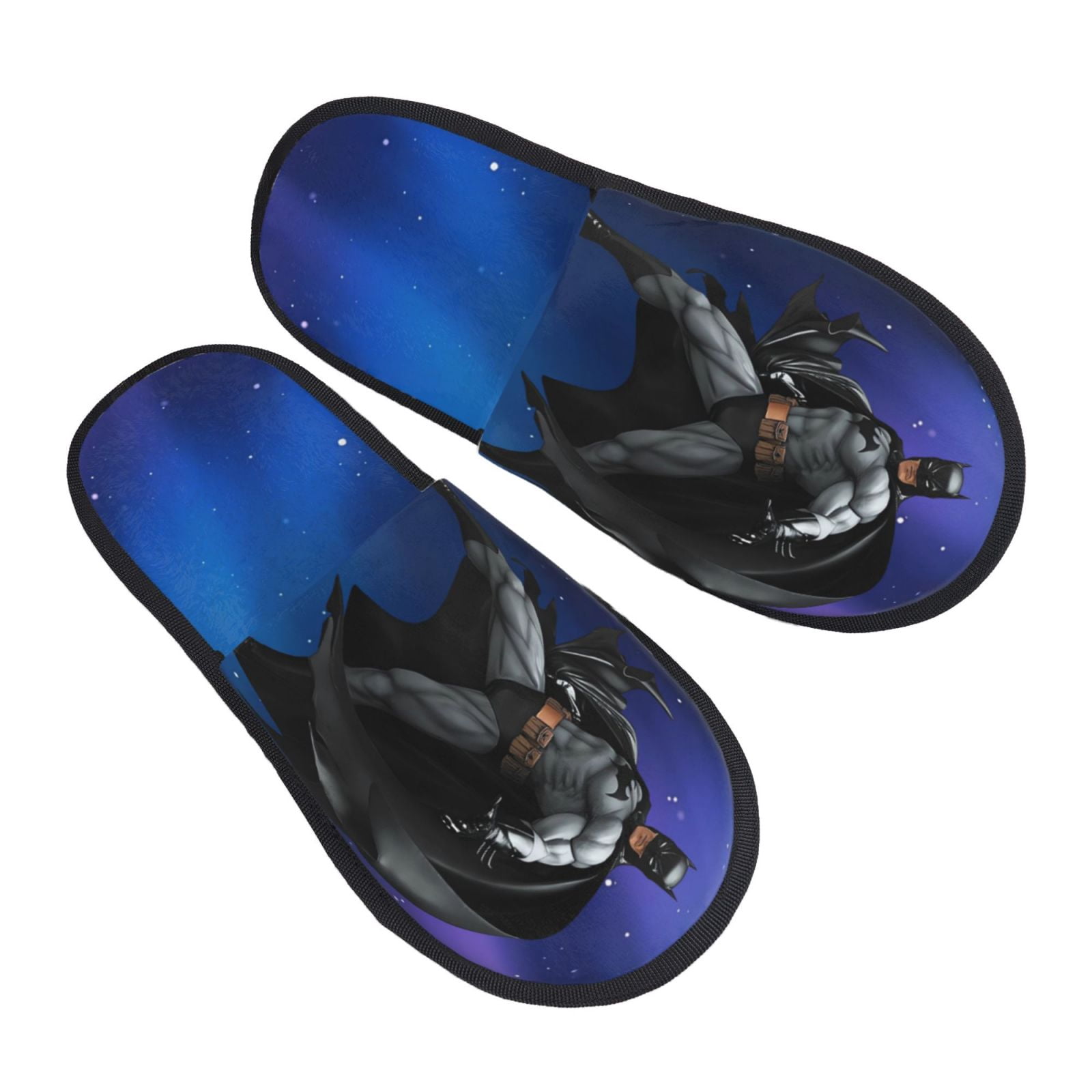 Batman Furry Slippers For Men Women Fuzzy House Slippers Winter Anti ...