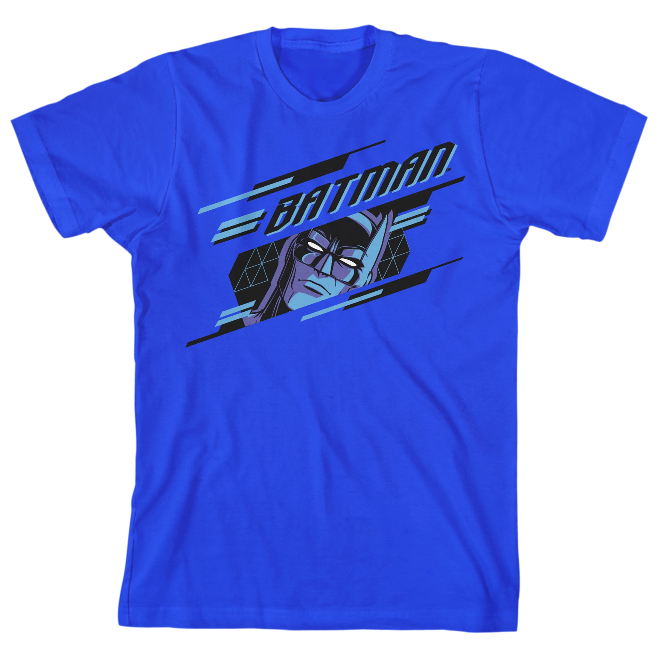 Batman Game Over Diagonal Graphic Youth Boy's Royal Blue T-Shirt-XS ...