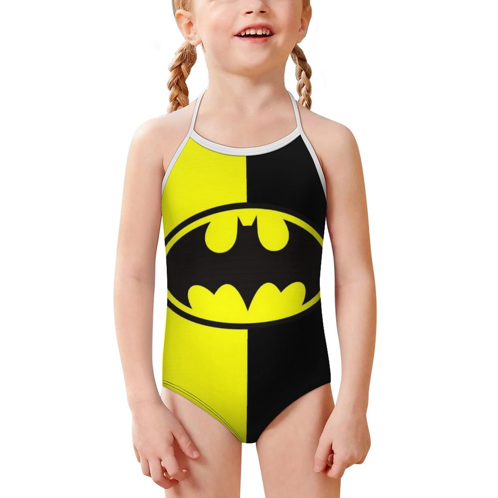 Batman Girls One Piece Swimsuits Kids Sport Summer Swimwear Beach ...
