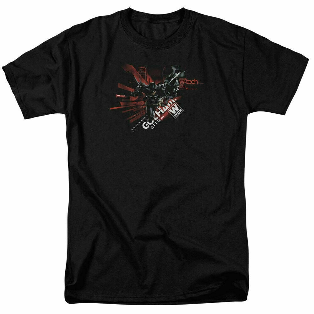 Batman Gotham City AK Tech T Shirt Licensed Comic Book Tee Black ...