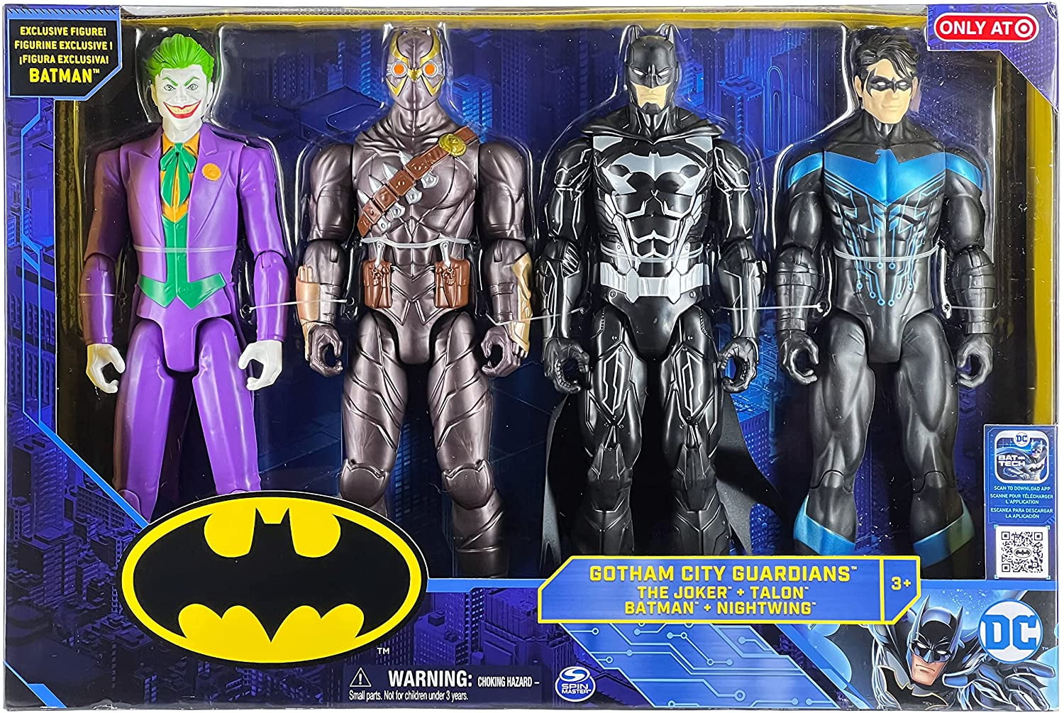 Batman Gotham City Guardians 12-inch Action Figure 4-Pack Metal-Tech ...