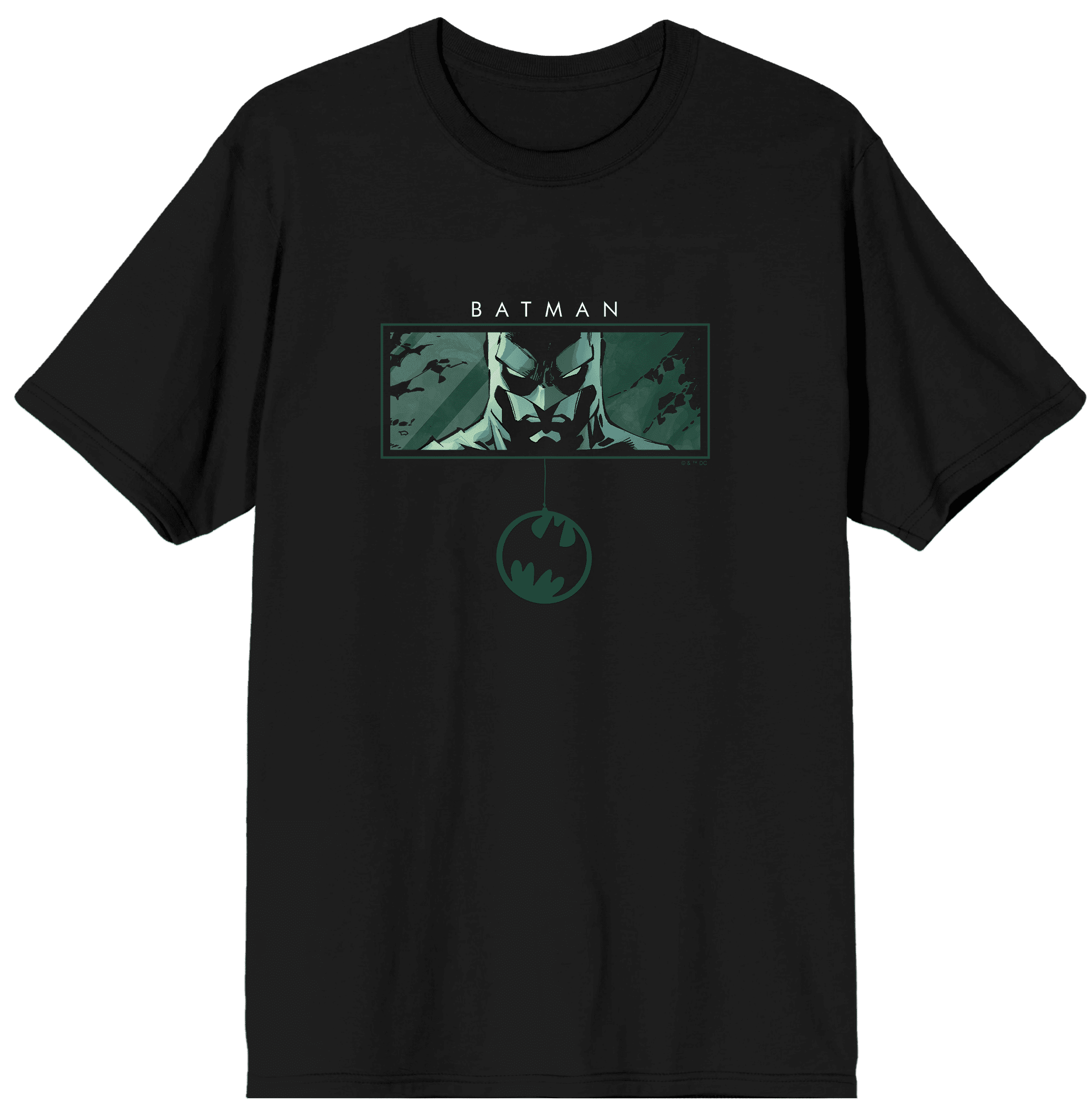 Batman Gotham City Poster Art Adult Black Crew Neck Short Sleeve T ...