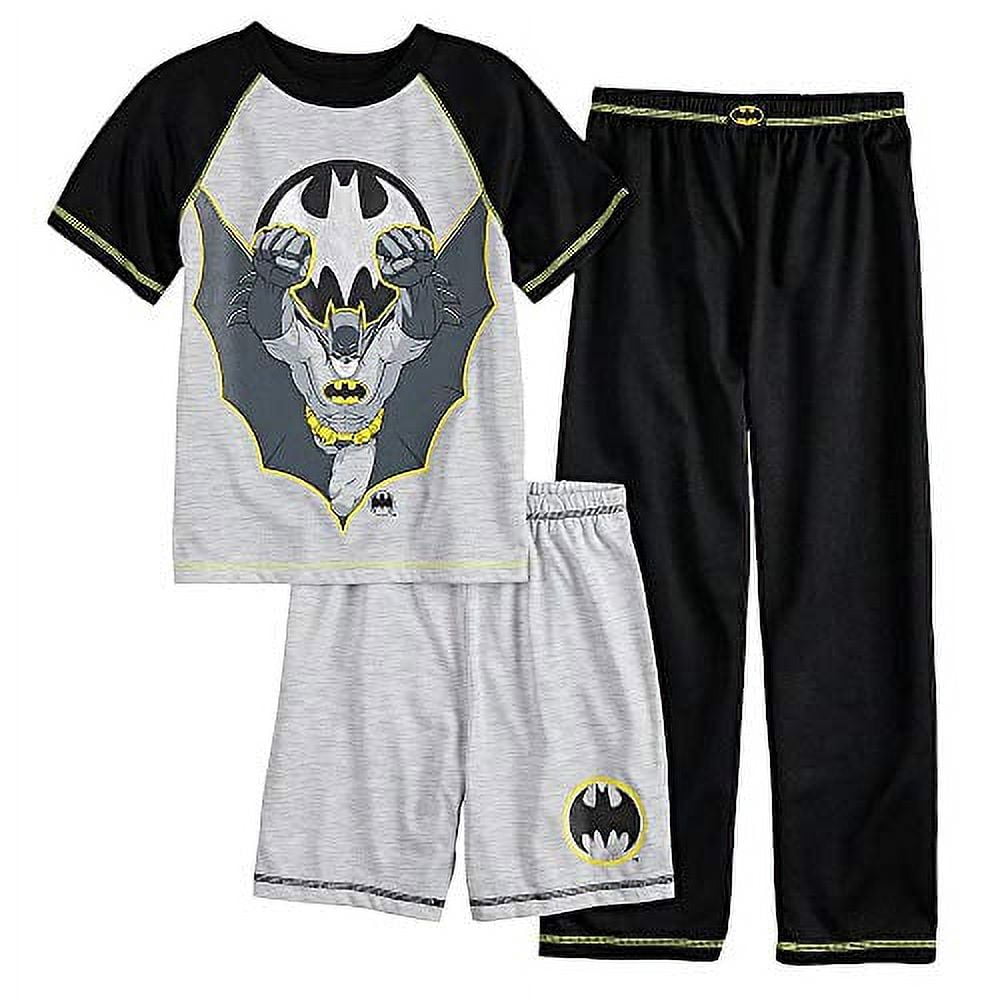 Batman Gotham City Superhero Boy's 3-Piece Pajama Set, Size 8 - Walmart.com