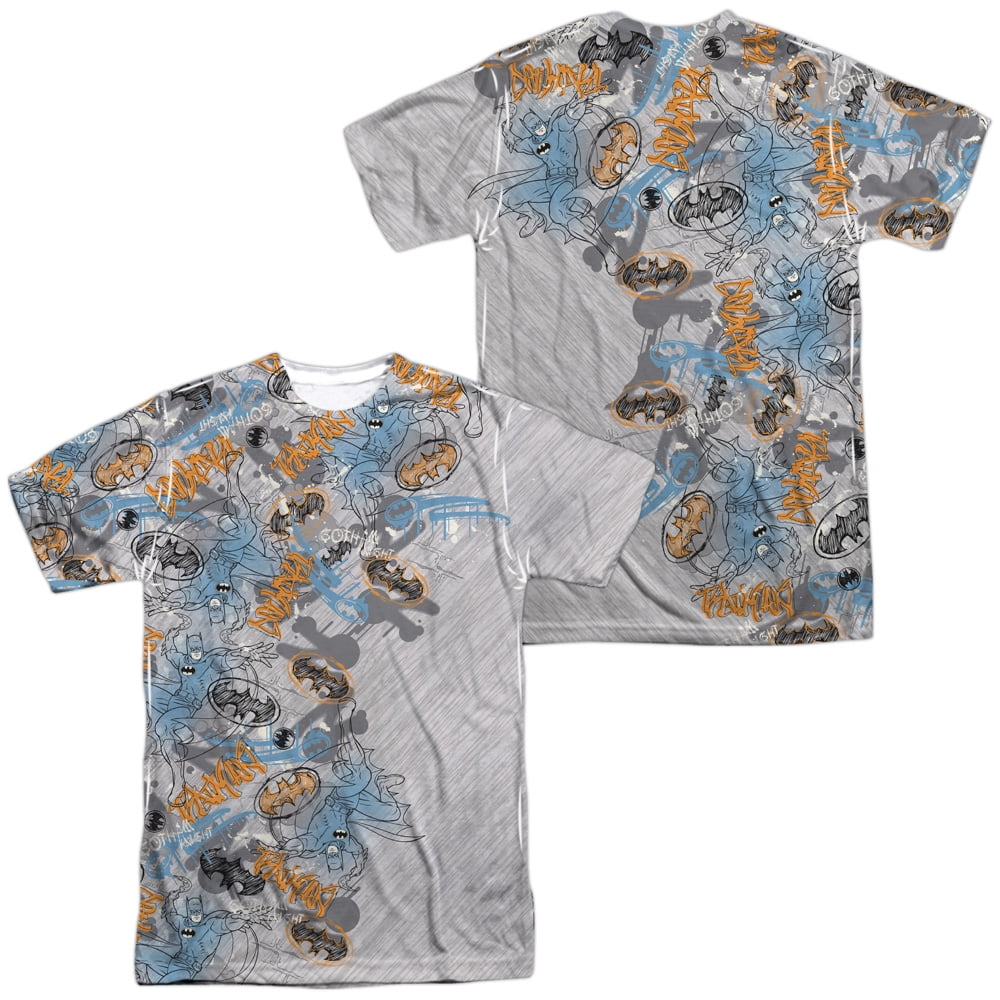 Batman Gotham Knight Sketchy Unisex Adult Sublimated Costume T Shirt ...