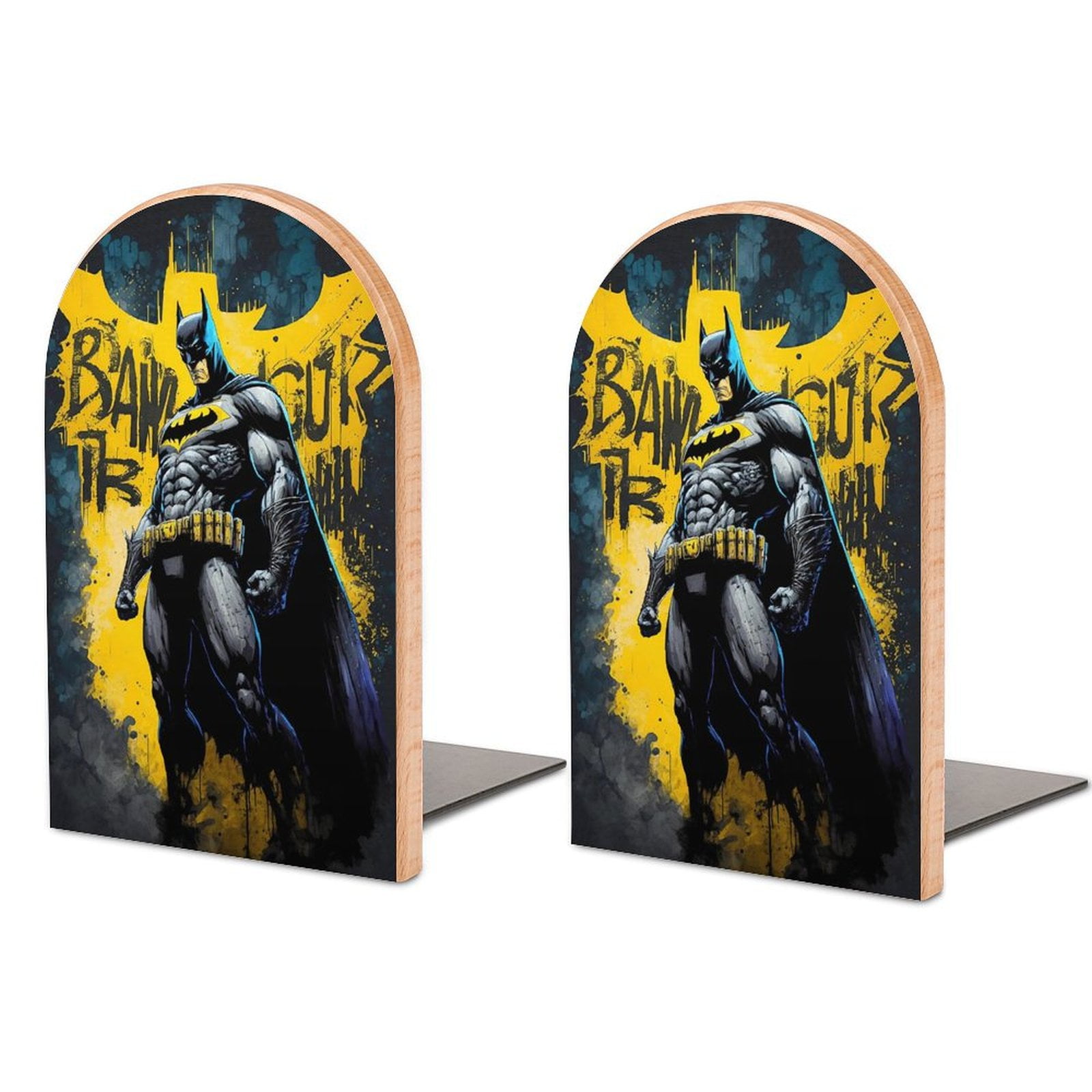 Batman Graffiti for Urban Style Book Ends,BookEnds Supports for ...