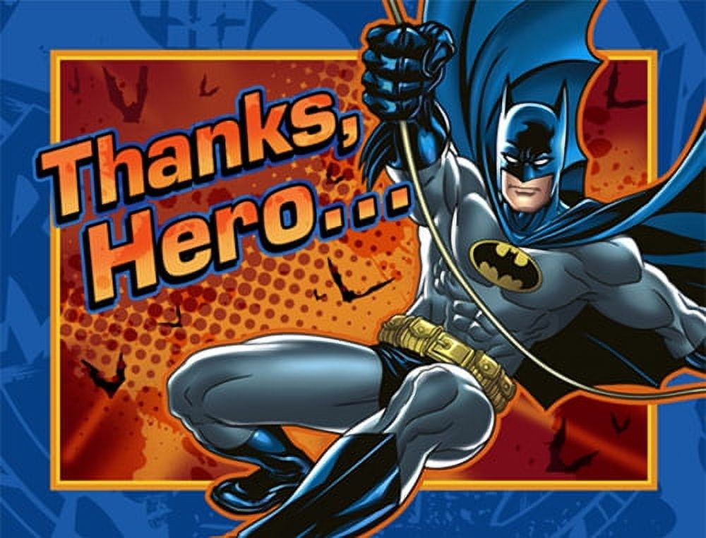 Batman 'Heroes and Villains' Thank You Notes w/ Envelopes (8ct ...