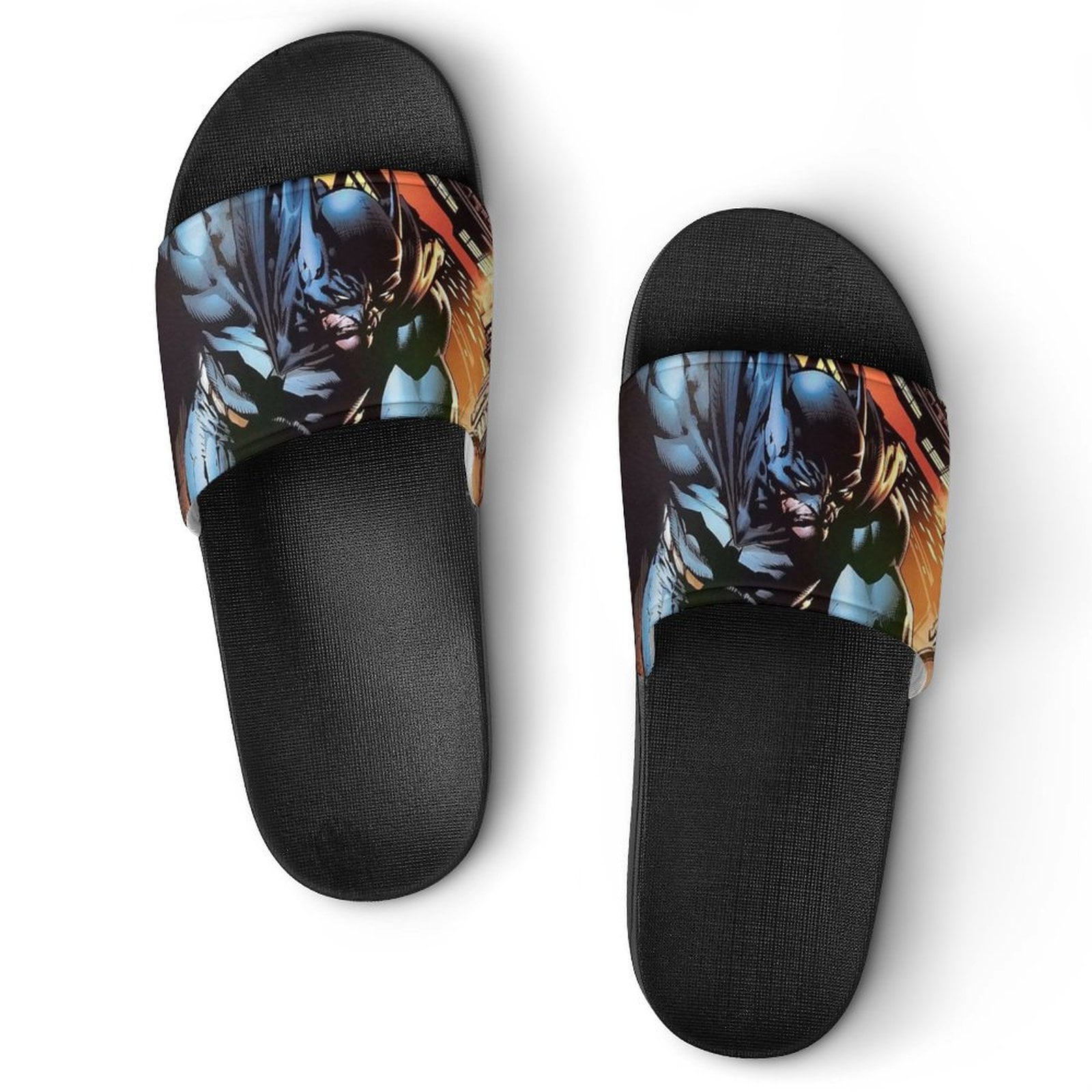 Batman Home Slippers Slide Sandals, Casual Pool Slide Outdoor, Slip-On ...
