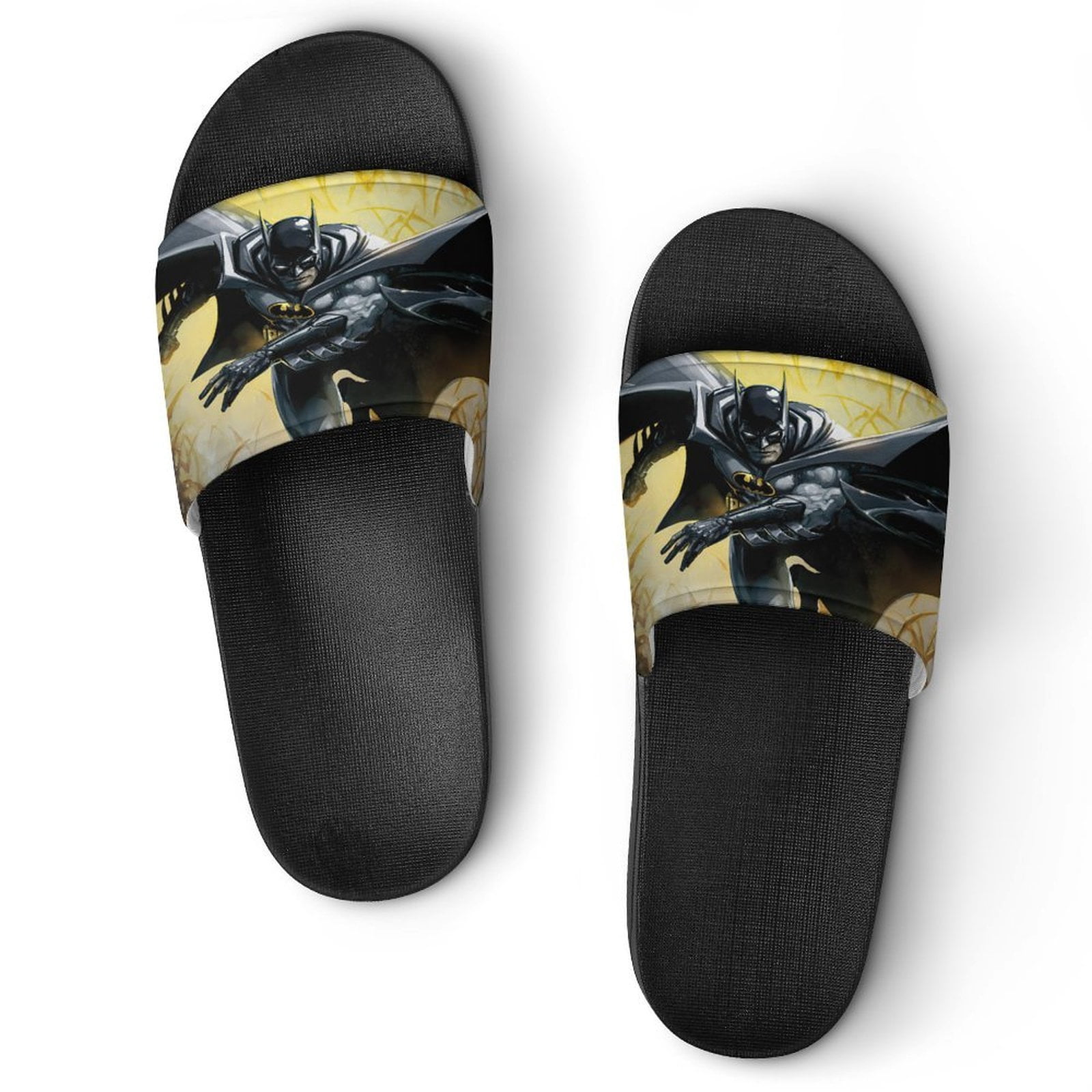Batman Home Slippers Slide Sandals, Casual Pool Slide Outdoor, Slip-On ...
