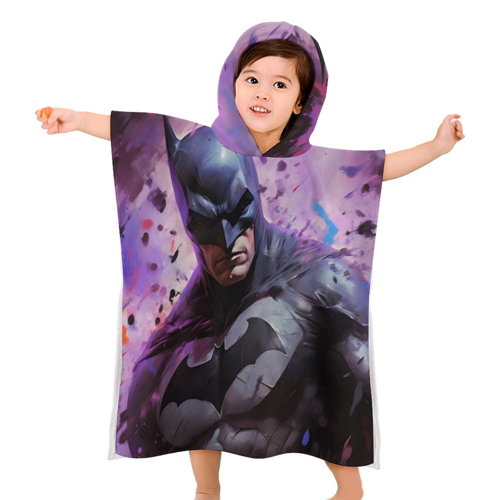 Batman Hooded Towels for Kids - Soft Kids Beach Towel for 3-10 Years ...