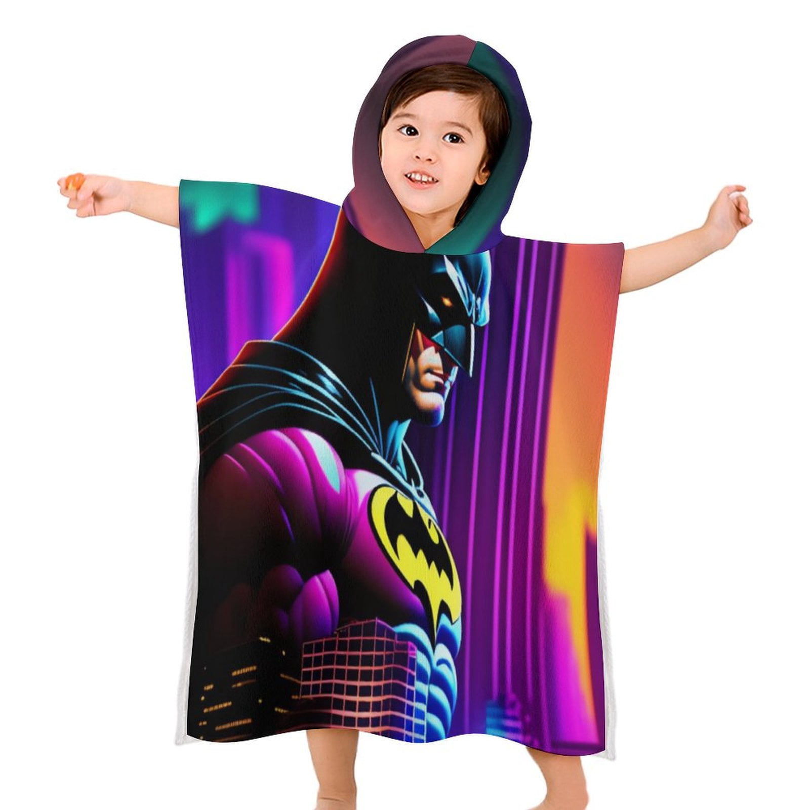 Batman Hooded Towels for Kids - Soft Kids Beach Towel for 3-10 Years ...