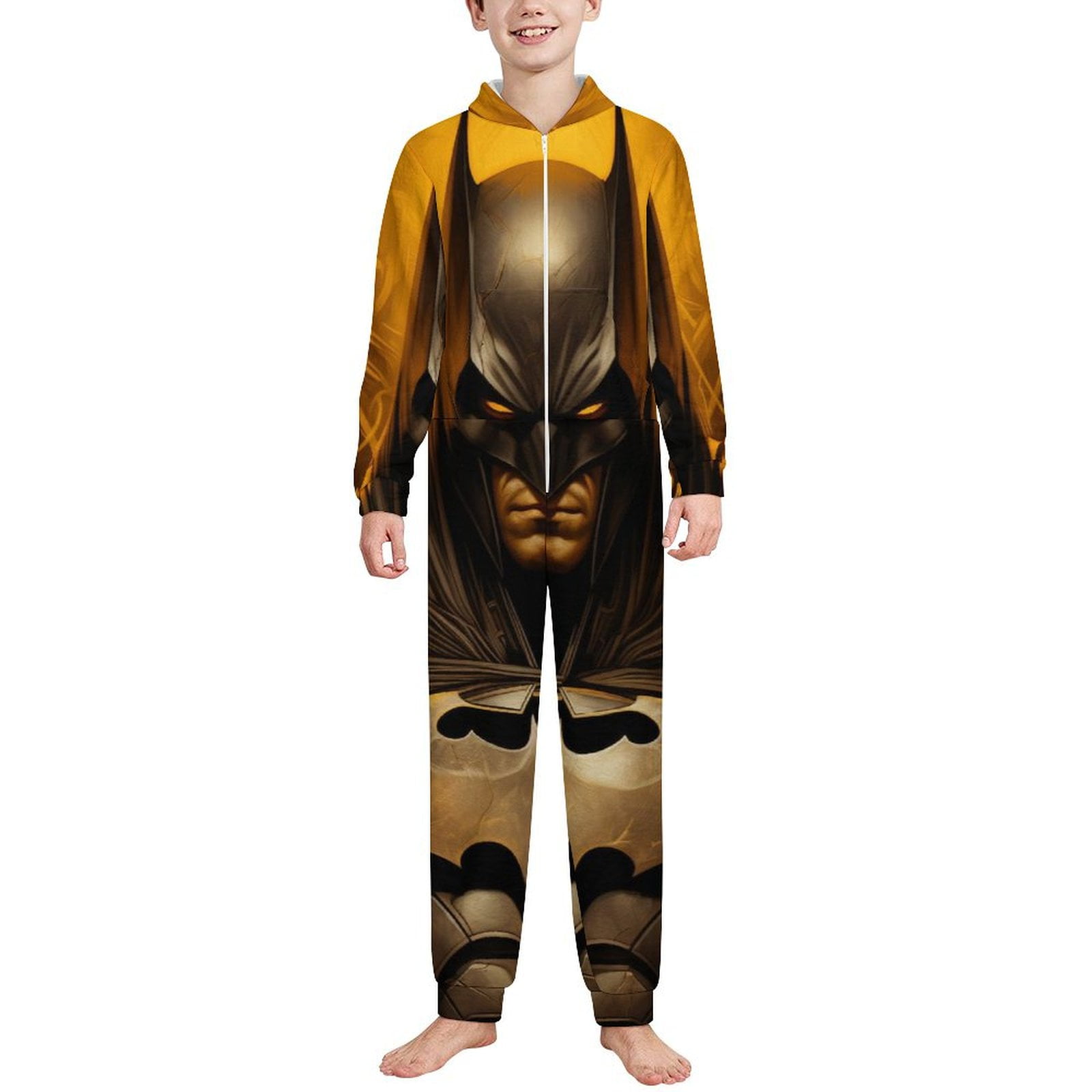 Batman Hooded Union Suit Pajama Onesie Blanket Sleeper - Walmart.com