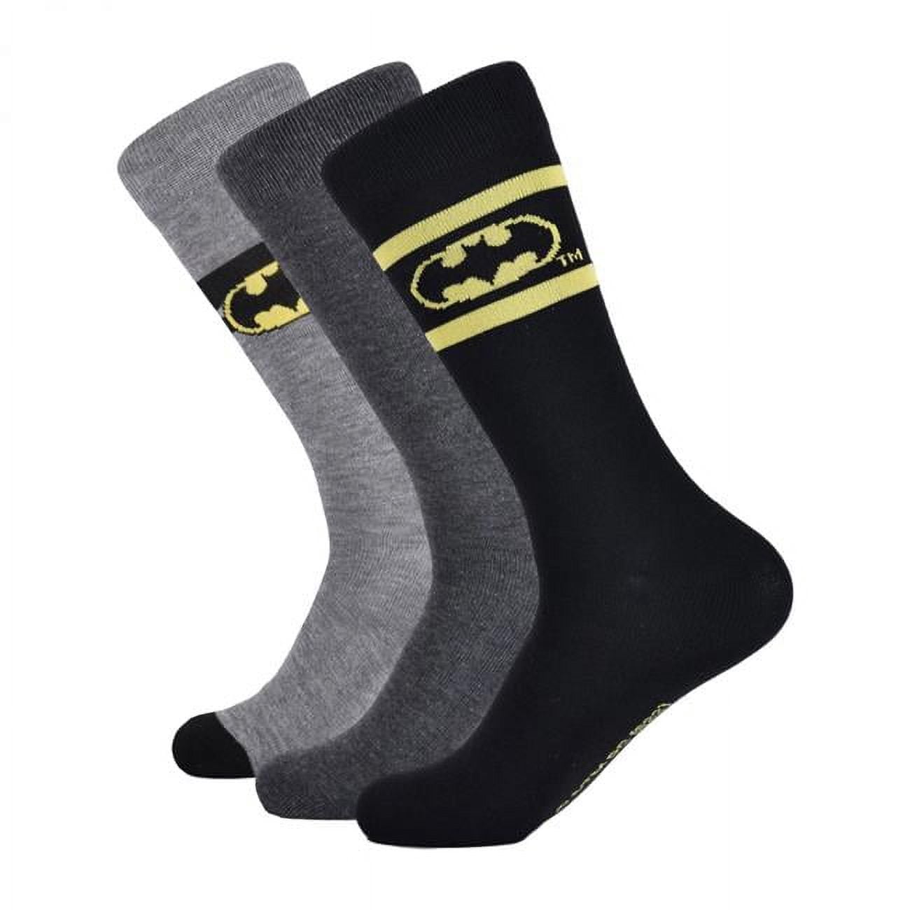 Batman Icons Crew Socks Boxed Set of 3 Pairs - Walmart.com