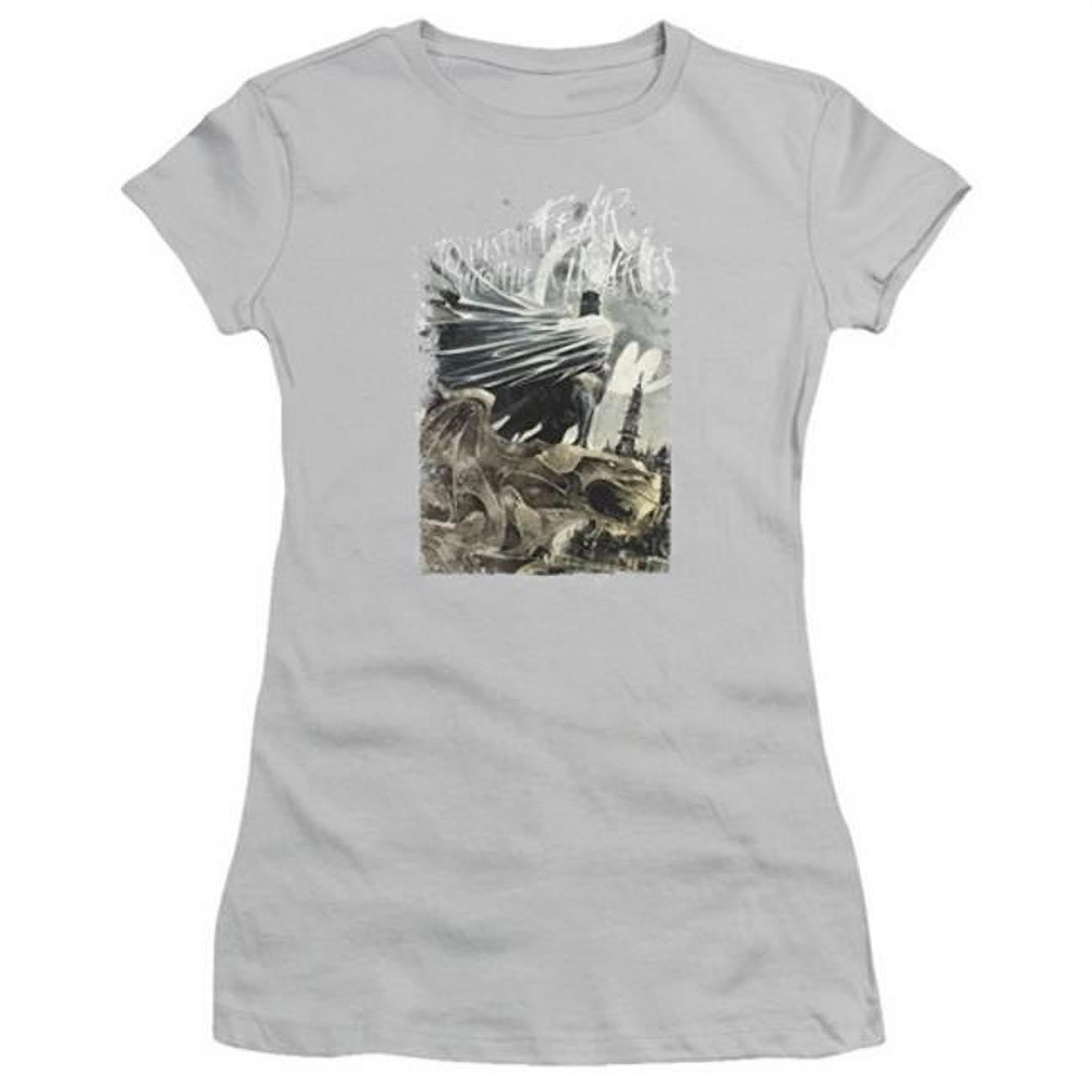 Batman-Instill Fear - Short Sleeve Junior Sheer Tee - Silver- Medium ...