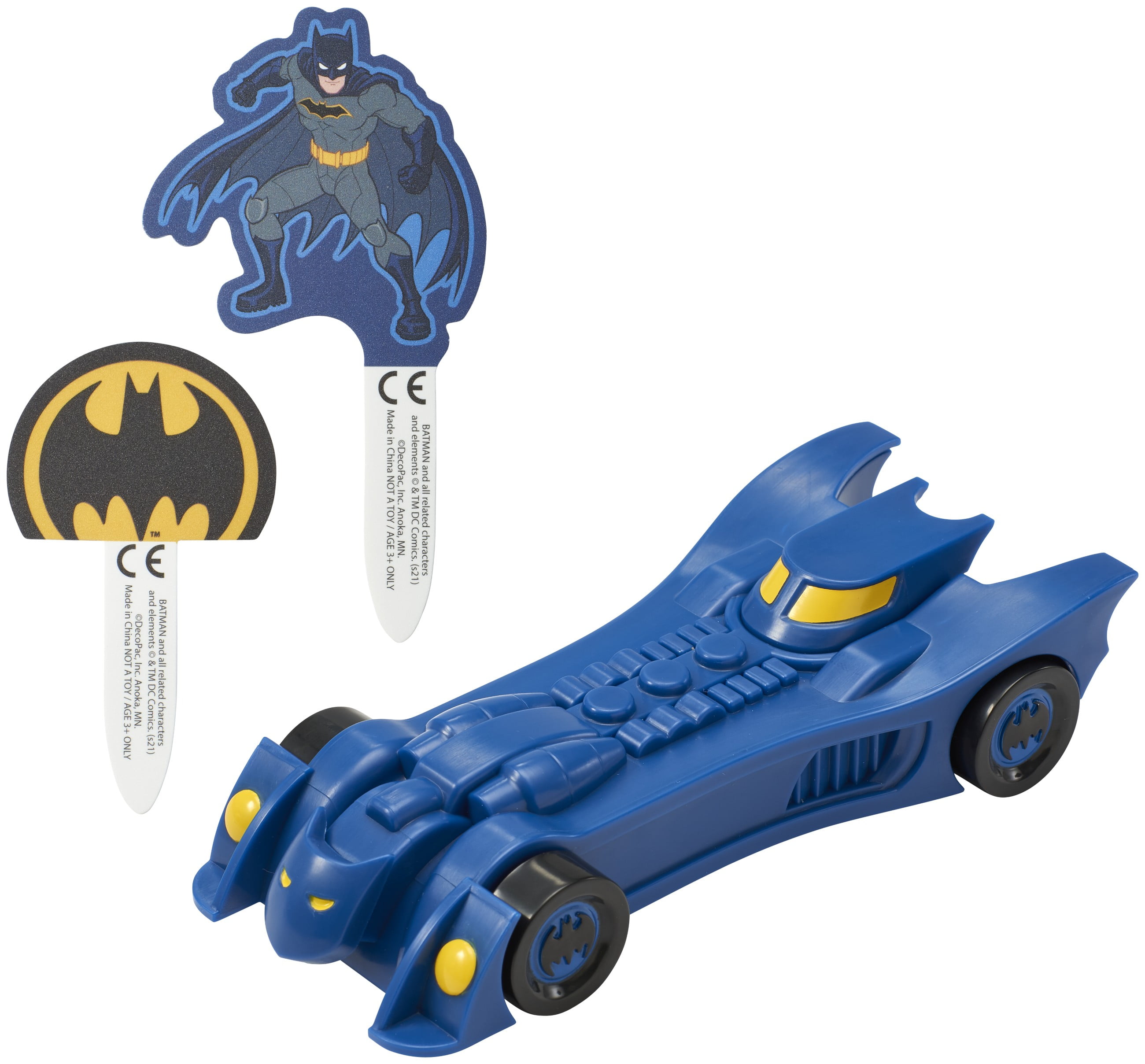 Batman™ Into Action Cake Decoration DecoSet®, 3 Piece Cake Topper Set ...