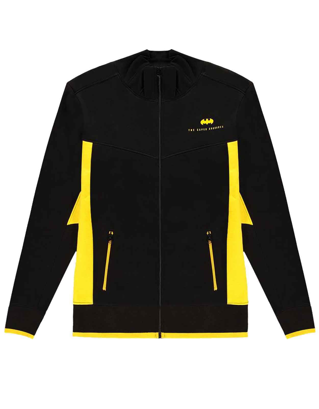 Batman Jacket Caped Crusader Logo new Official Mens Black Zipped ...