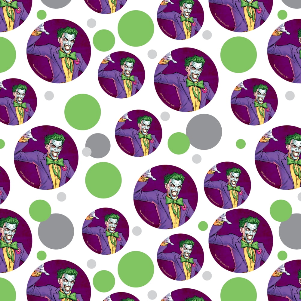 Batman Joker Character Premium Gift Wrap Wrapping Paper Roll - Walmart.com