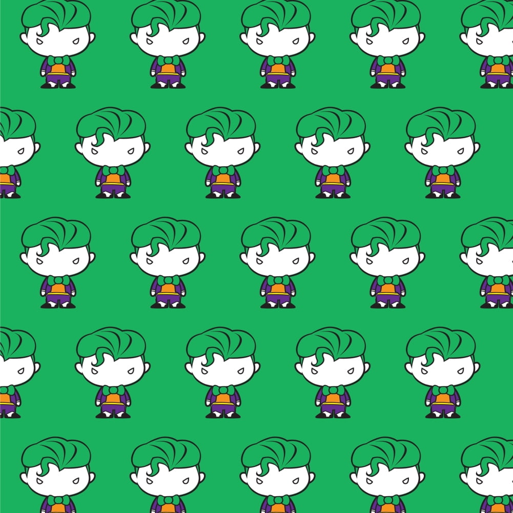 Batman Joker Cute Chibi Character Premium Roll Gift Wrap Wrapping Paper ...