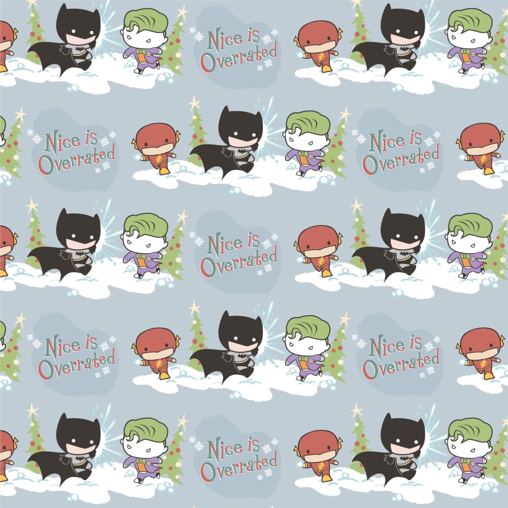 Batman Joker Nice is Overrated Premium Roll Gift Wrap Wrapping Paper ...