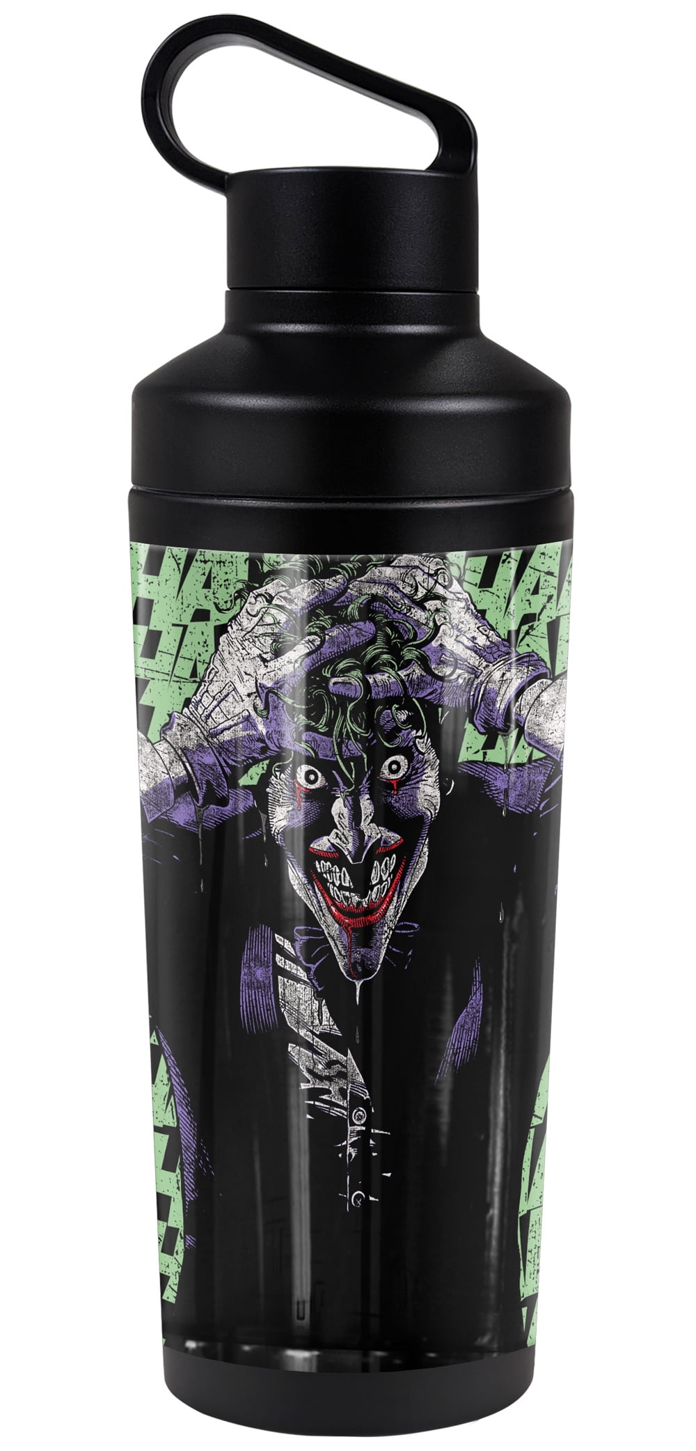 Batman - Joker Official Insanity 18 oz Insulated Water Bottle, Leak ...