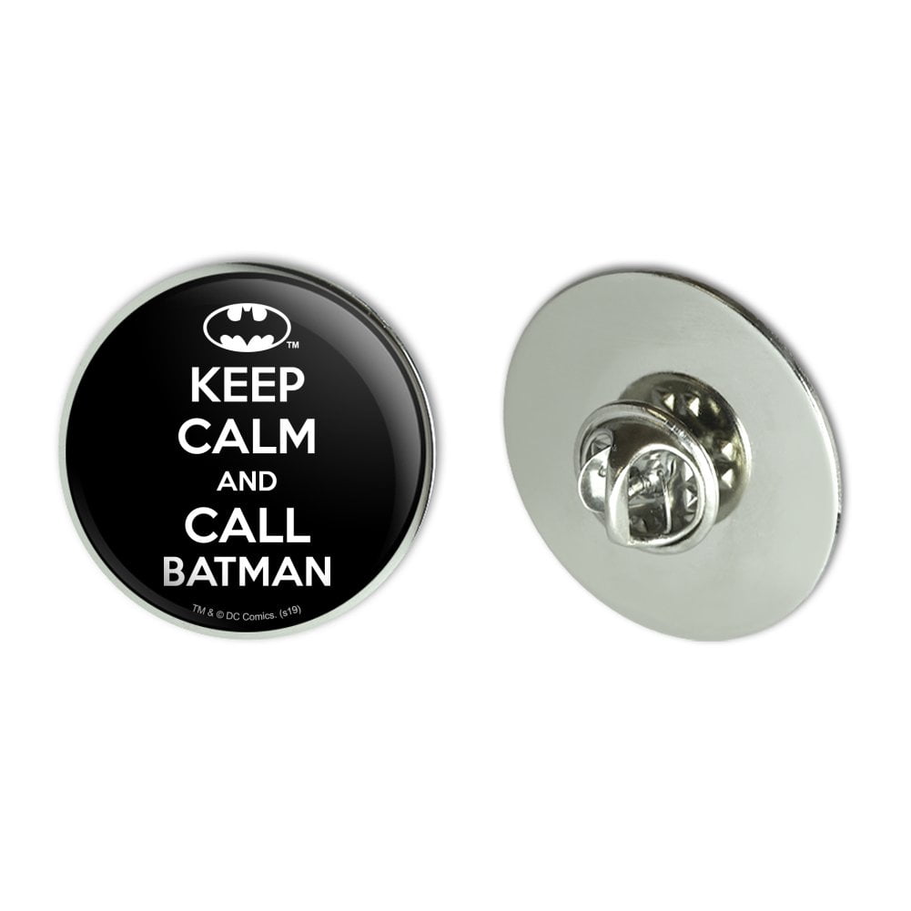 Batman Keep Calm and Call Metal 1.1" Tie Tack Hat Lapel Pin Pinback ...