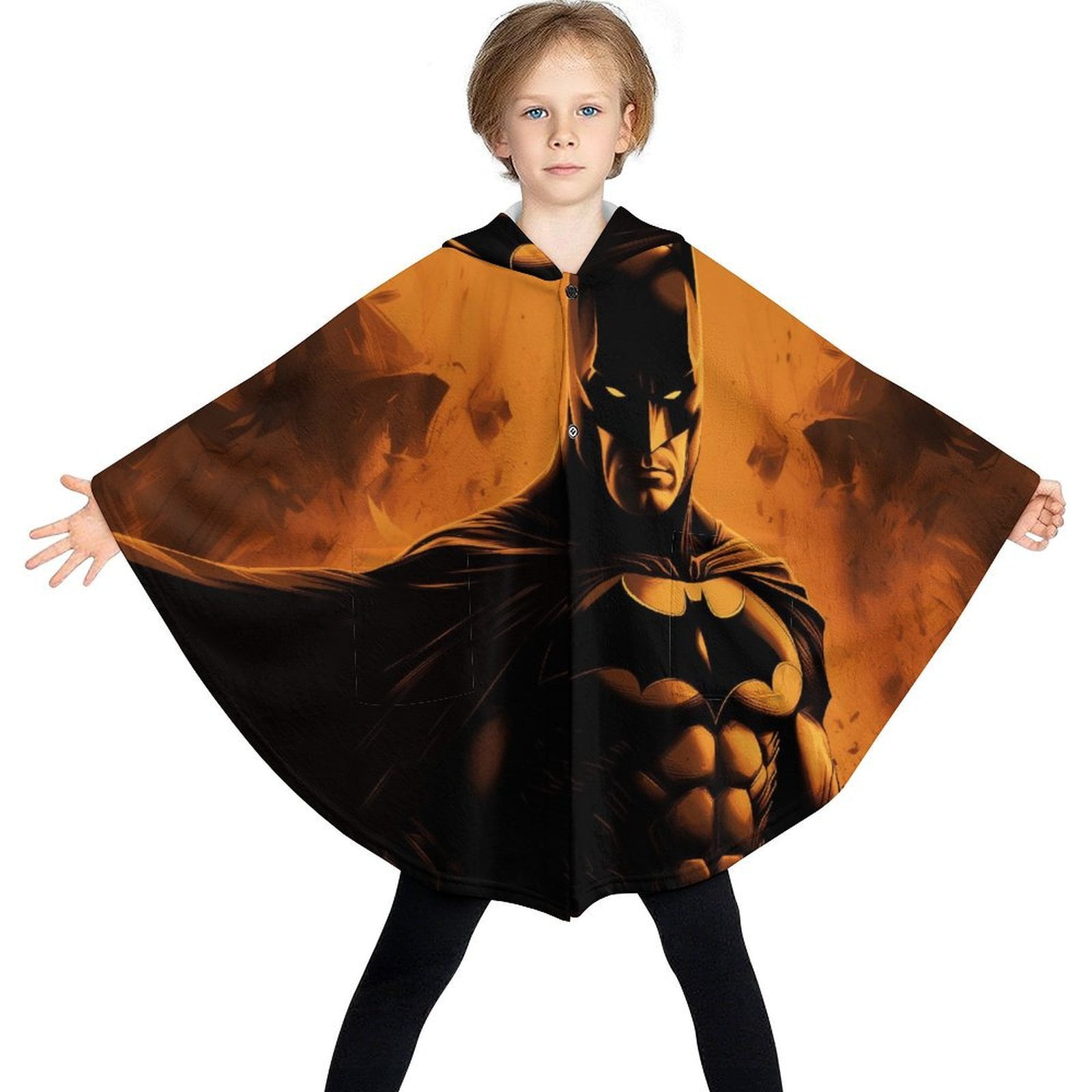 Batman Kids Flannel Wearable Blanket, Warm Shawl Blanket Comfy Poncho ...