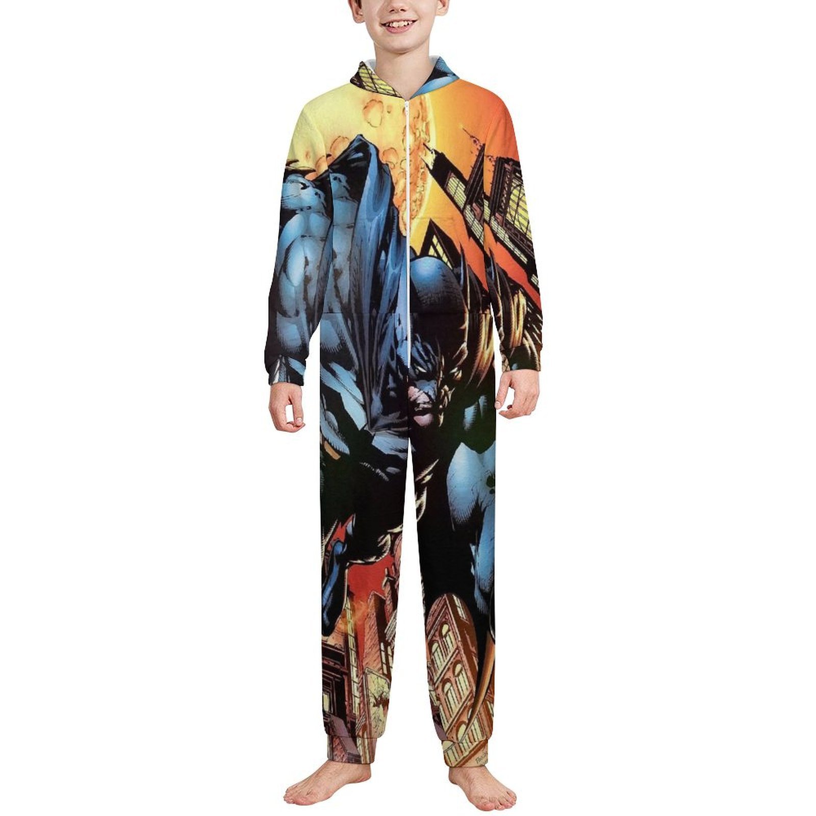 Batman Kids Hooded Jumpsuit Union Suit Onesie One Piece Blanket for ...