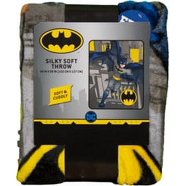 "Batman Fleece Superhero Kids Plush Throw Blanket 45"" x 60"" DC Comics ...