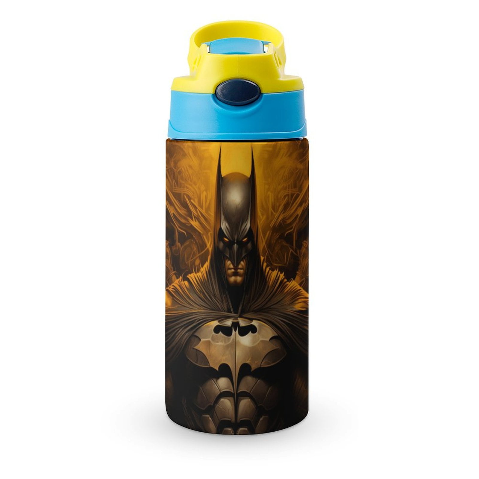 Batman Kids Straw Water Bottle, Stainless Steel Vacuum Insulated Water ...