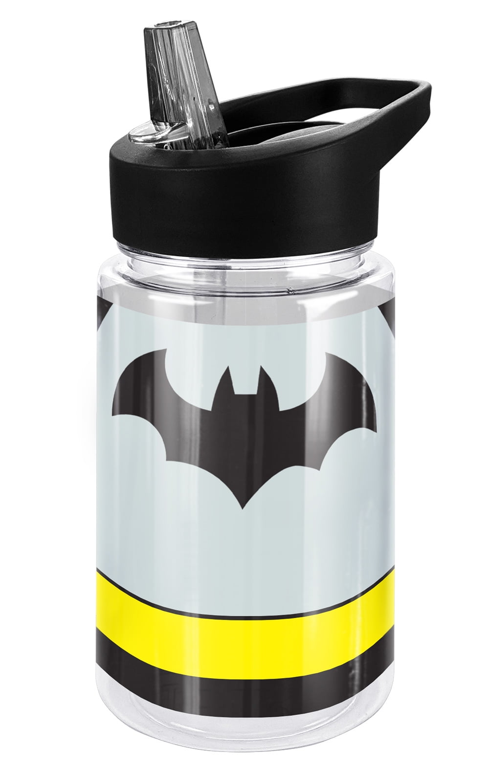 Batman Kids Tritan Plastic Water Bottle with Straw Lid and Handle ...
