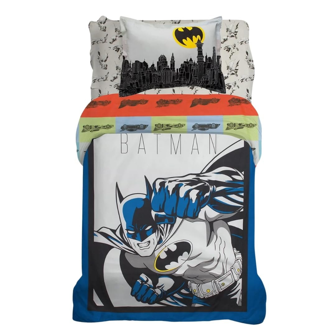 Batman Kids Twin Duvet and Sham Set, 100% Cotton, 2-Piece Set - Walmart.com