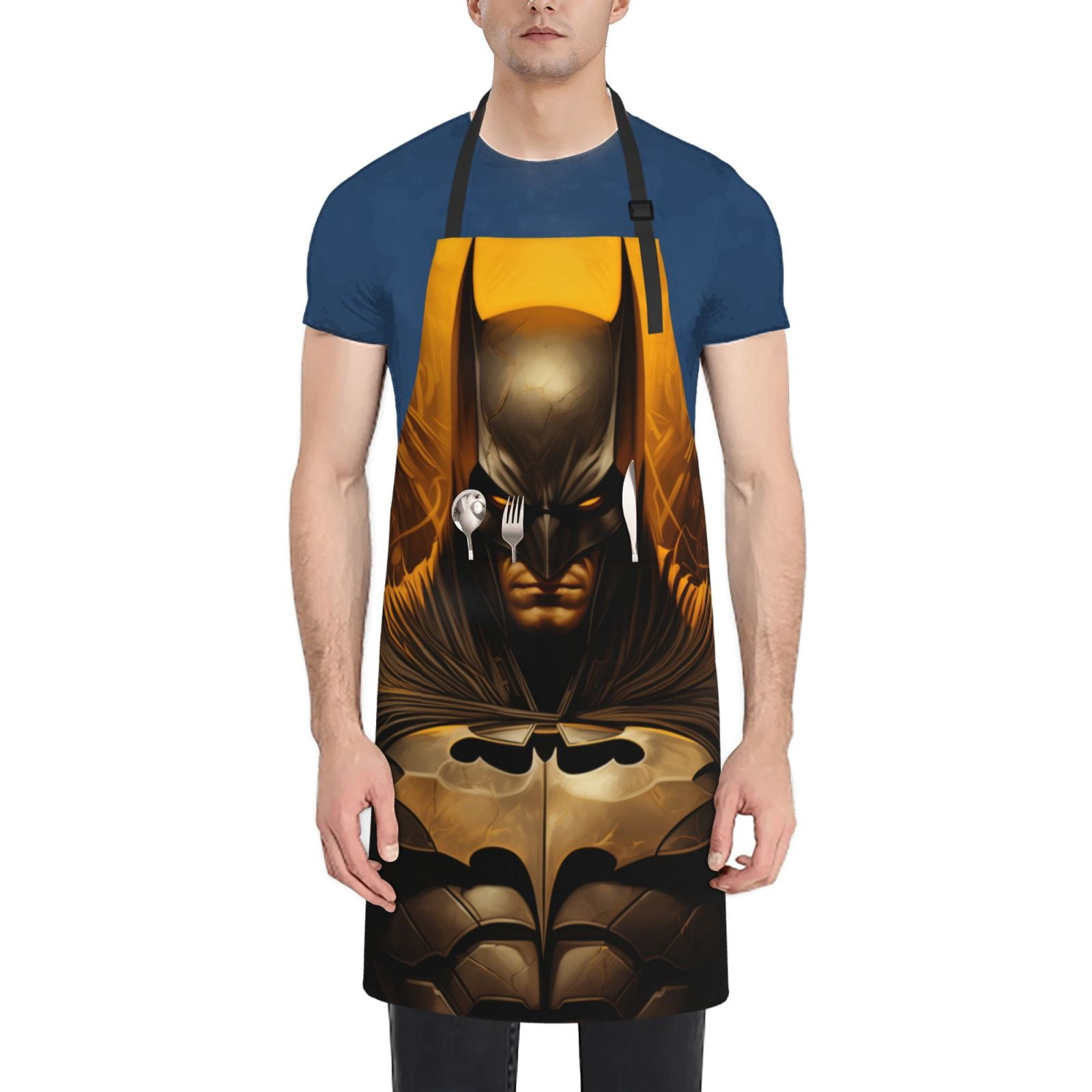 Batman Kitchen Cooking Aprons Adjustable Waterproof Apron Bib Apron ...