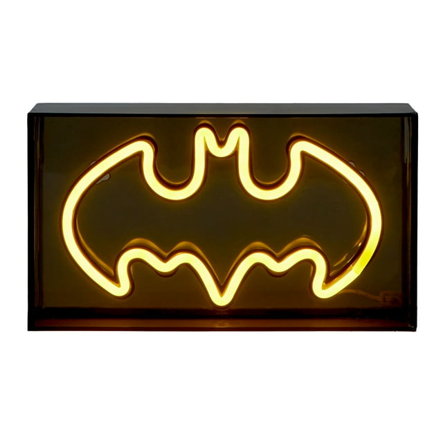 Batman LED Neon Acylic Lamp Box, 9" W x 5" H - Walmart.com